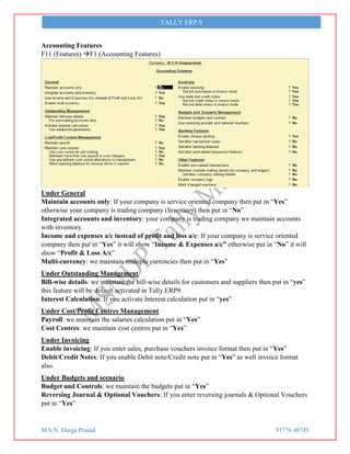 Tally Material with GST | PDF