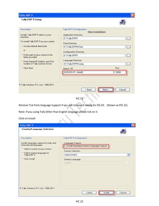 Tally Multi user installation kalpataru | PDF