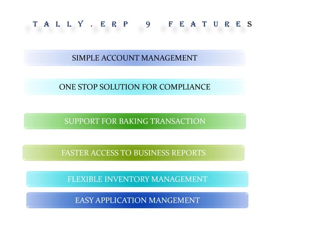 tally software detailed presentation .pdf | Credit Cards | Personal Debt
