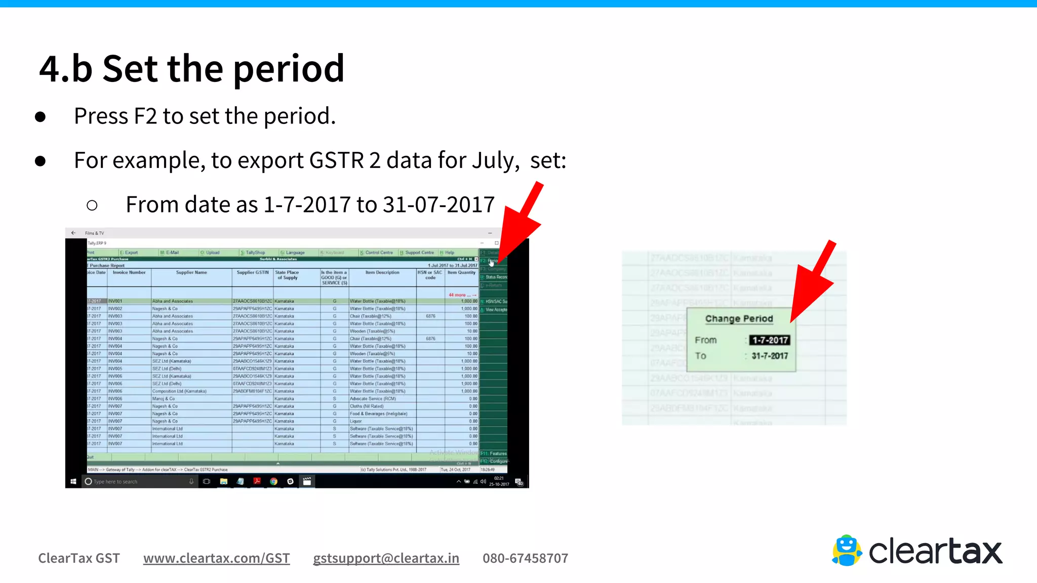 Tally patch for GSTR 2 - ClearTax GST | PDF