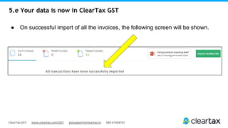 Tally patch for GSTR 2 - ClearTax GST | PDF