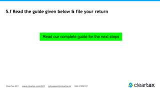 Tally patch for GSTR 2 - ClearTax GST | PDF