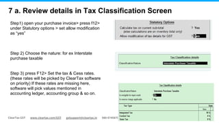 Tally patch for GSTR 2 - ClearTax GST | PDF