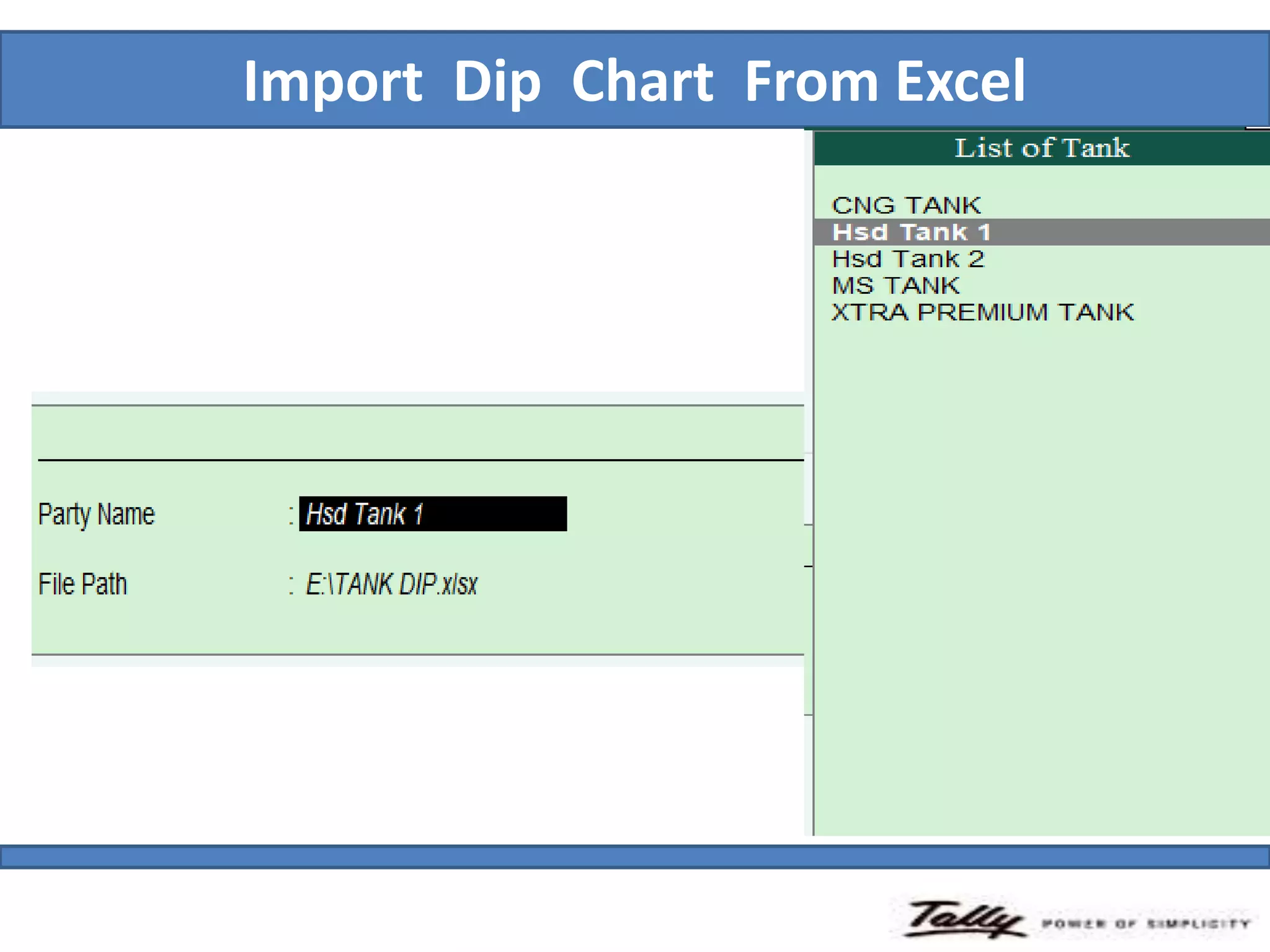 Tally Petrol Pump presentation | PPSX