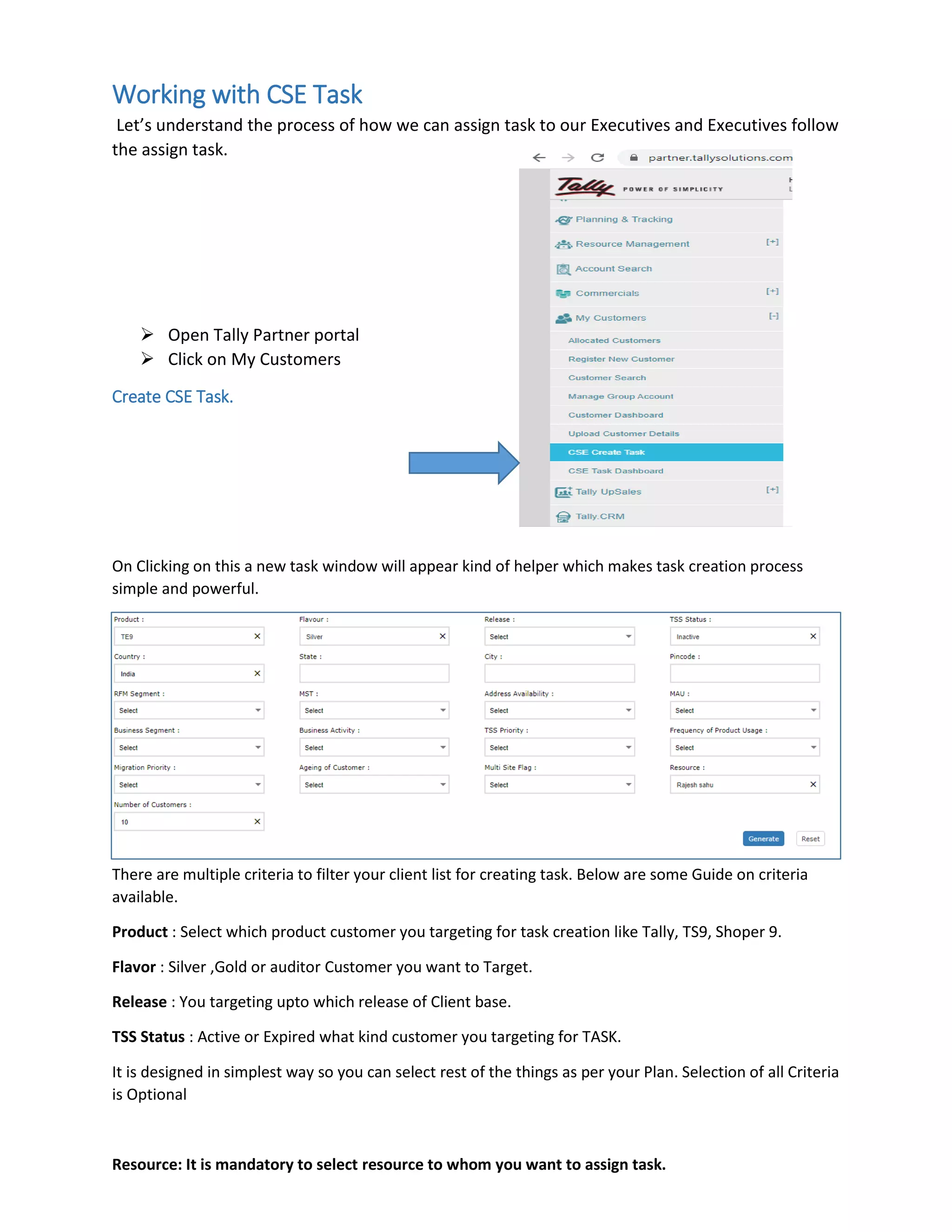 Tally portal helper | PDF