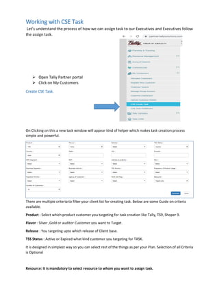 Tally portal helper | PDF