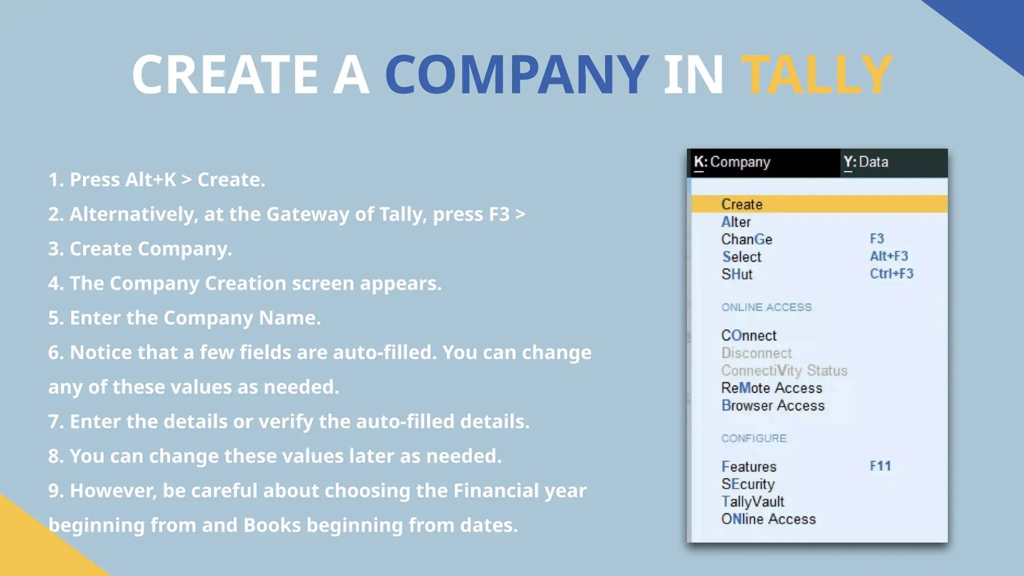 Tally Prime Powerpoint For CA ITT training | PPTX