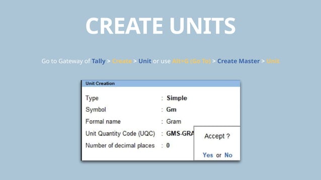 Tally Prime Powerpoint For CA ITT training | PPTX