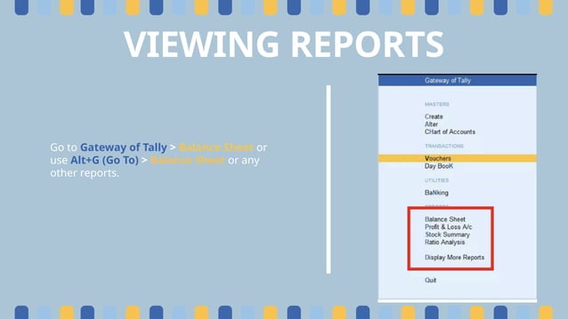 Tally Prime Powerpoint For CA ITT training | PPTX