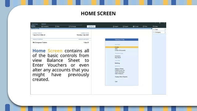 Tally Prime Powerpoint For CA ITT training | PPTX