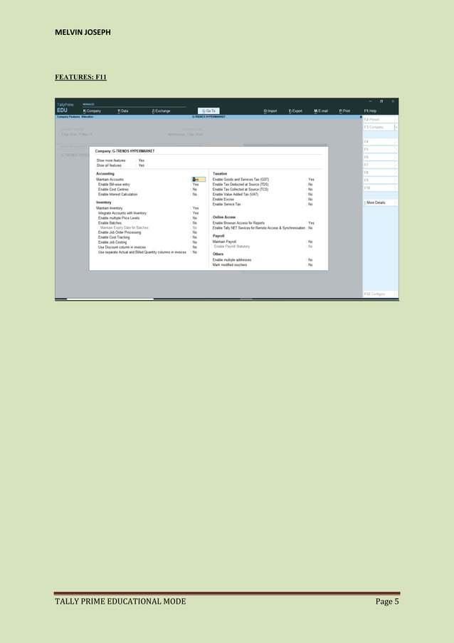 Tally Prime Educational mode Tutorial | PDF | Stocks and Bonds | Personal Investing