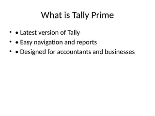 tally_prime_training accounting intro cover | PPTX