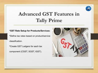 Advanced GST Compliance with Tally Prime | PPTX