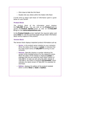 Tally project | PDF