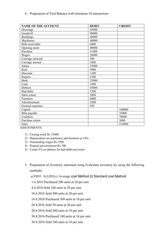 Tally questions | PDF