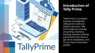 Tally Software PPT dta sales purchase etc | PPTX