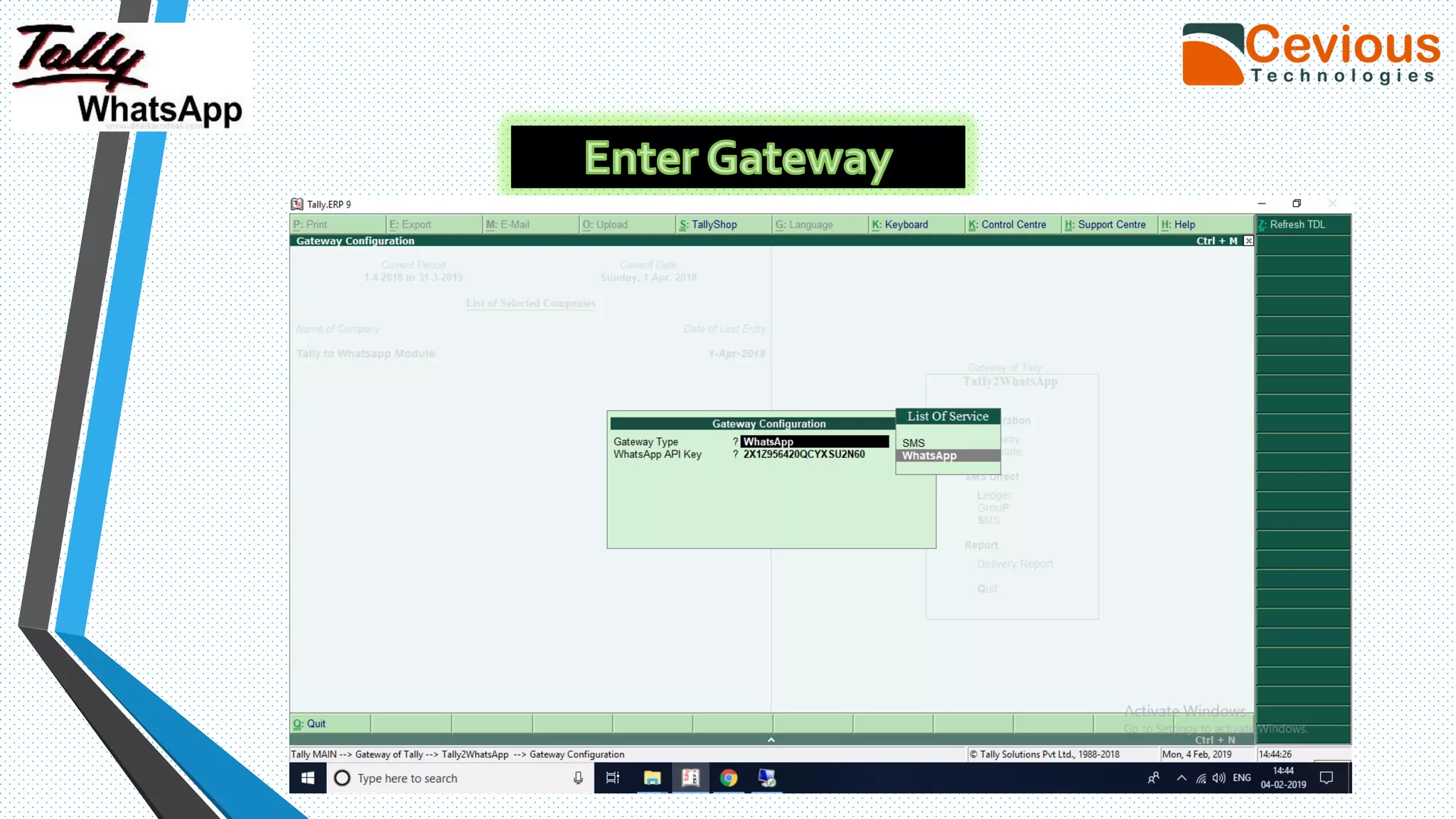 Tally to Whatsapp Integration Module | PDF