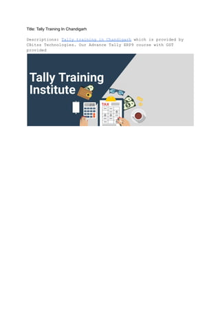 Tally Training In Chandigarh.pdf