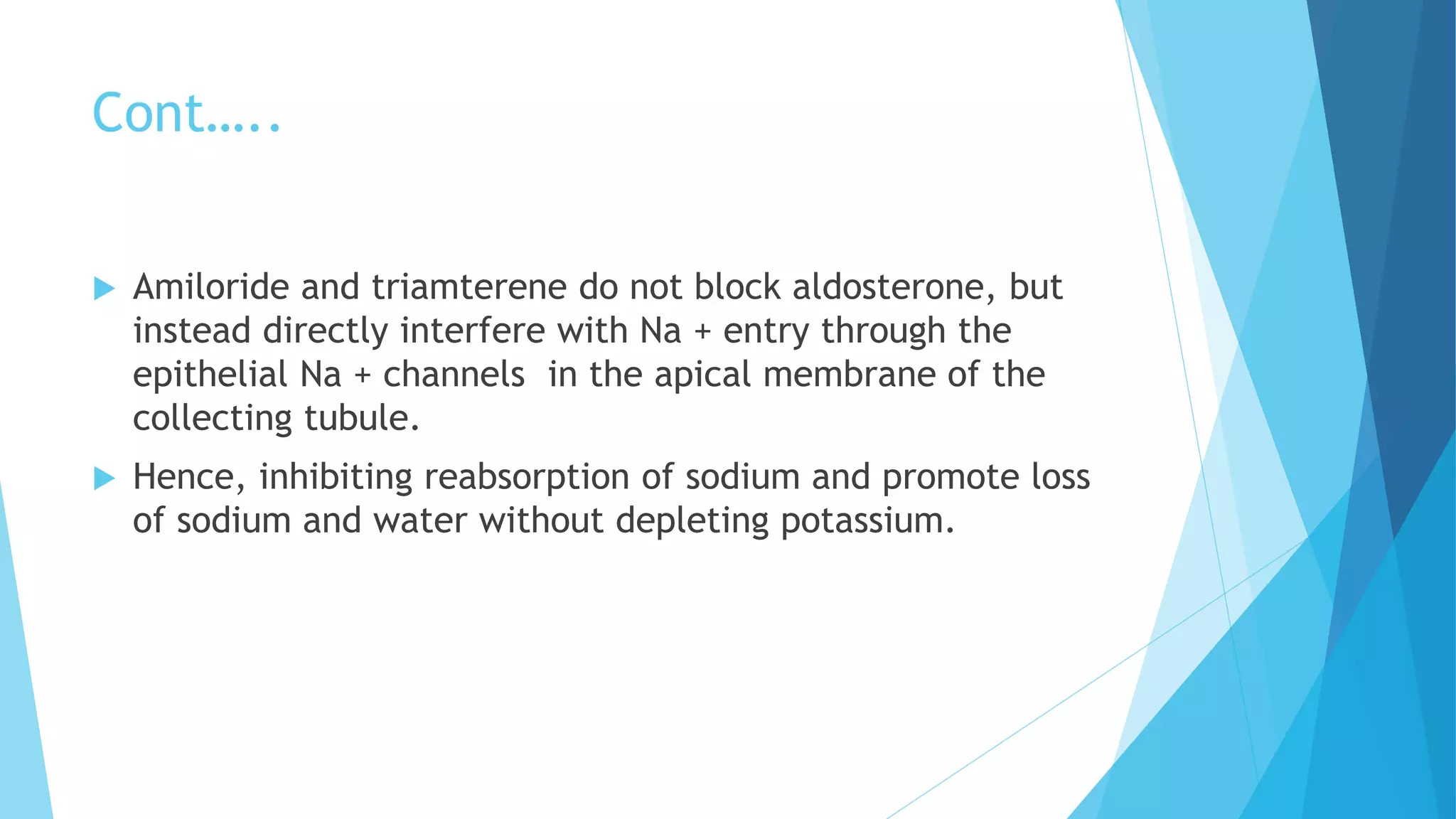Potassium - sparing diuretics | PPTX