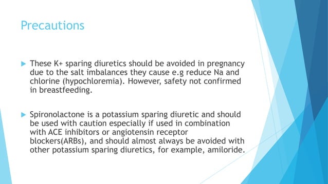 Potassium - sparing diuretics | PPTX | Endocrine and Metabolic Diseases ...