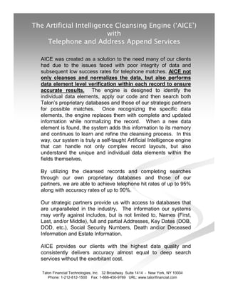 Talon overview1 | PDF