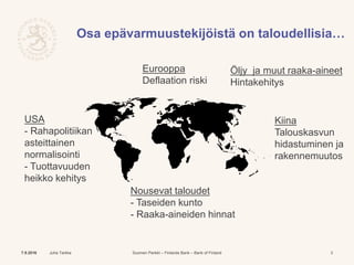 Taloustilanne ja rahapolitiikka | PDF