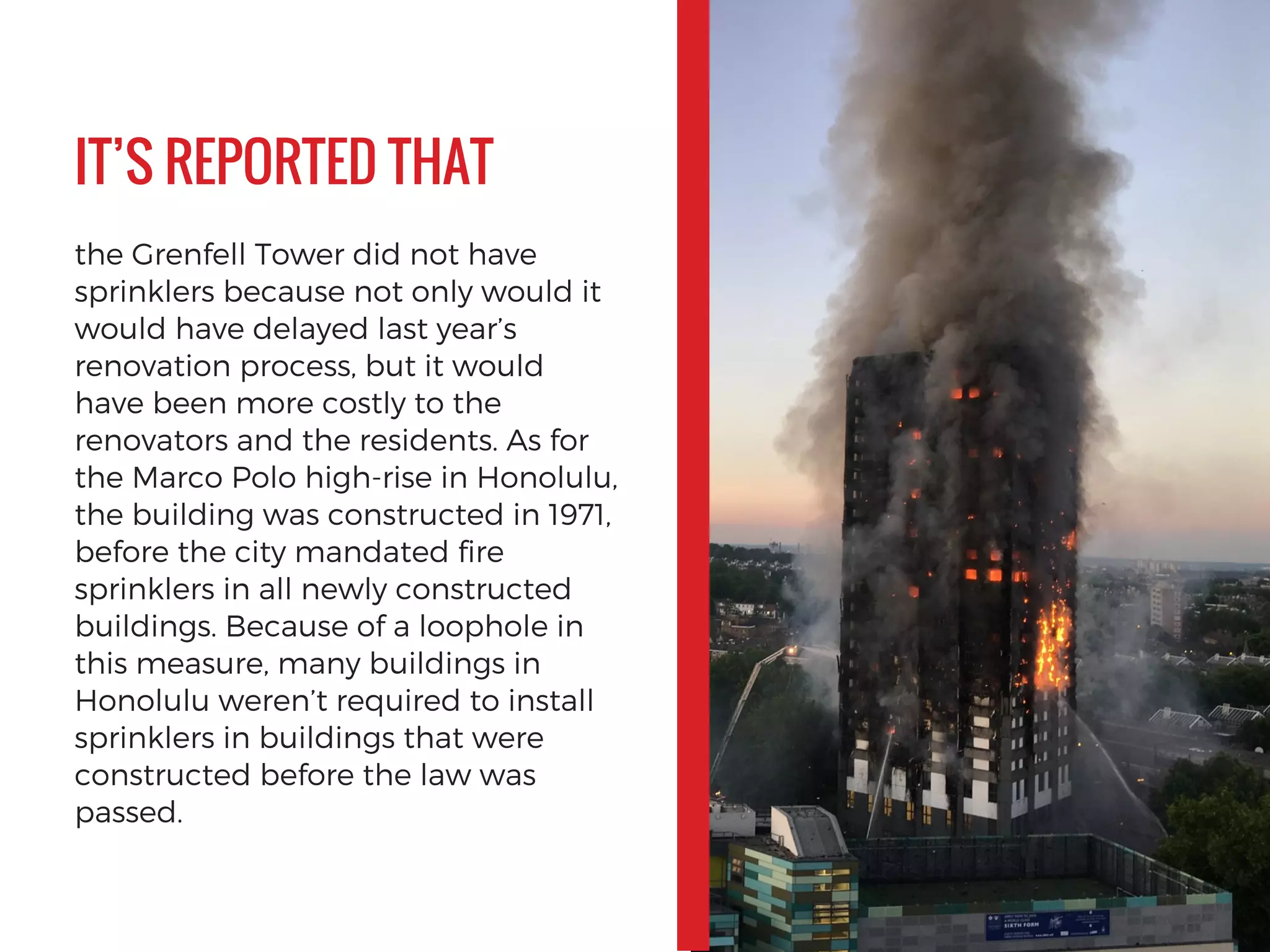 Are More Sprinklers Needed for High Rise Apartment Buildings? | PPT