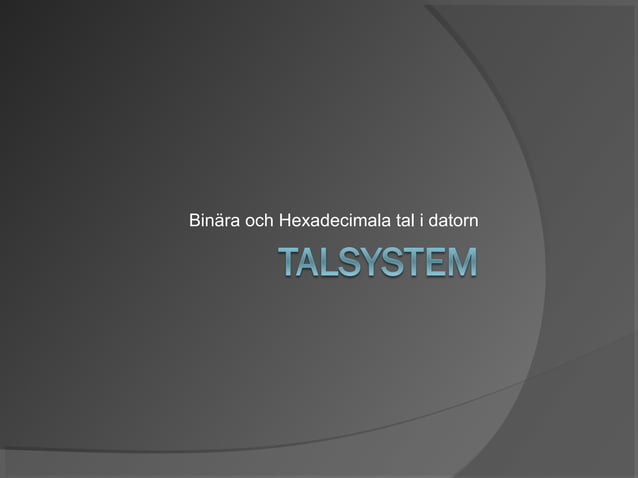 Talsystem | PPT