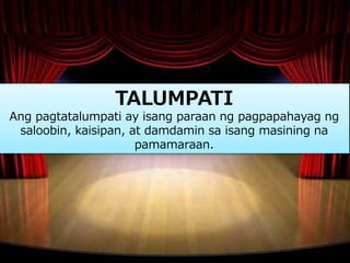 Ang Talumpati at Ilang Mahahalagang Salik | PPTX