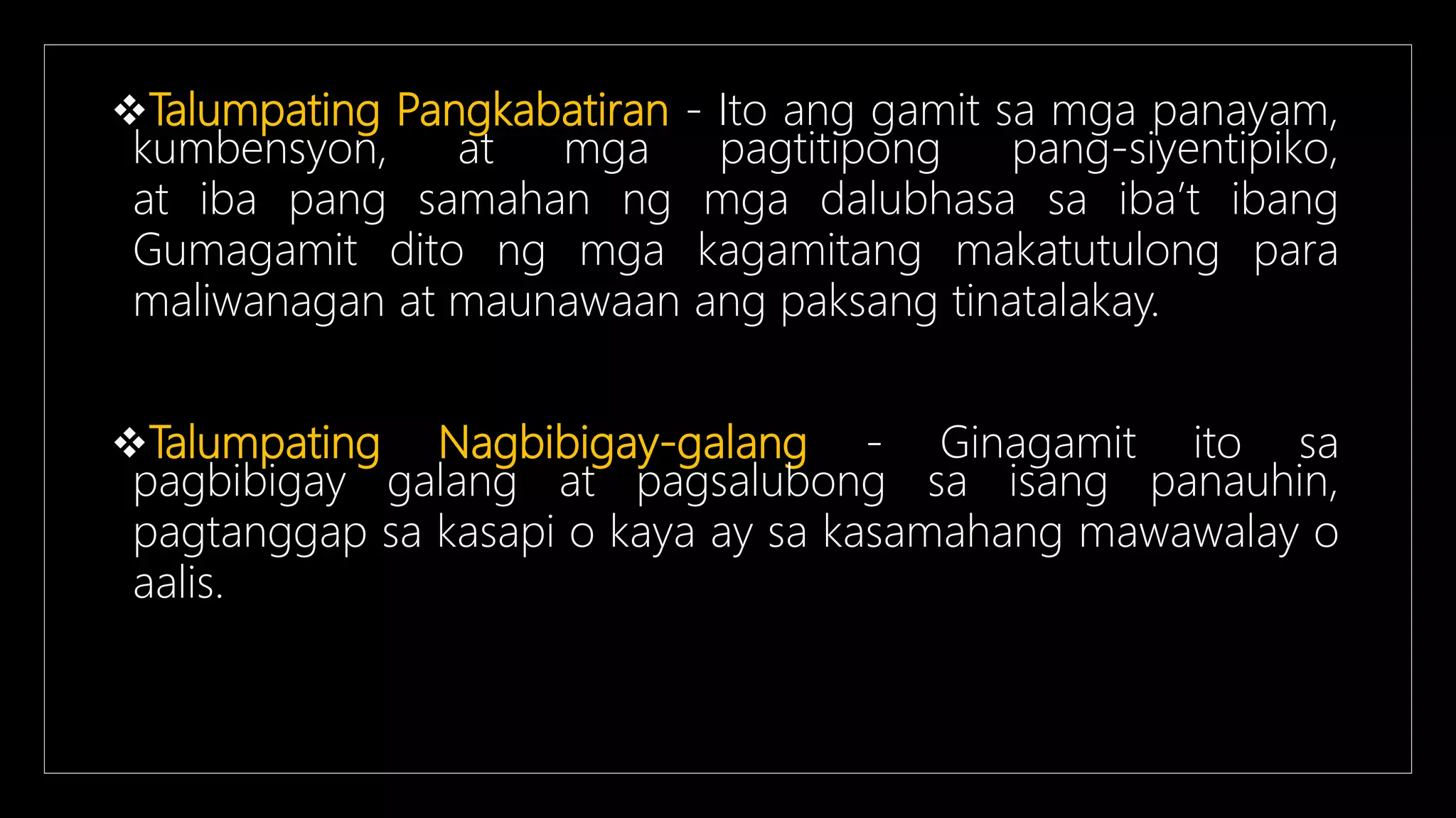 Talumpati | PPTX