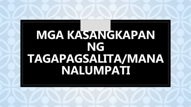 Talumpati | PPTX