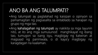 Talumpati | PPTX