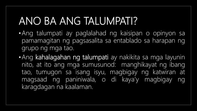 Talumpati | PPTX