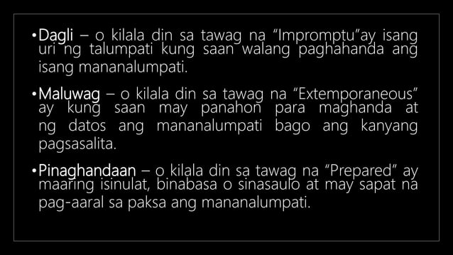 Talumpati | PPTX