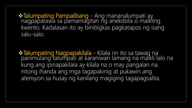 Talumpati | PPTX