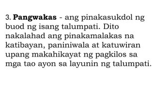 TALUMPATI AT MGA BAHAGI NG TALUMPATI.pptx