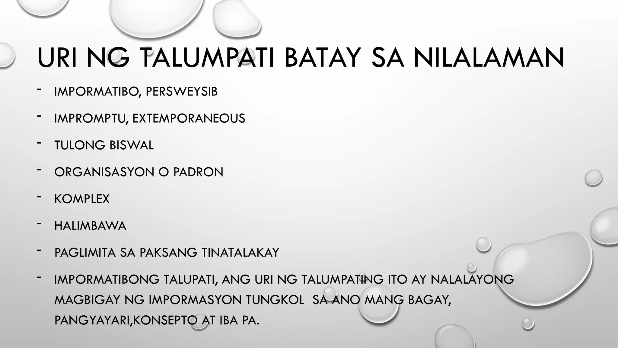 TALUMPATI, KATANGIAN AT KALIKASAN NG TALUMPATI | PPTX