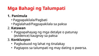 TALUMPATI SLIDE PRESENTATION FILIPINO 10.pptx