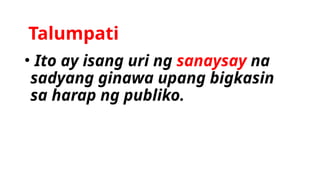 TALUMPATI SLIDE PRESENTATION FILIPINO 10.pptx