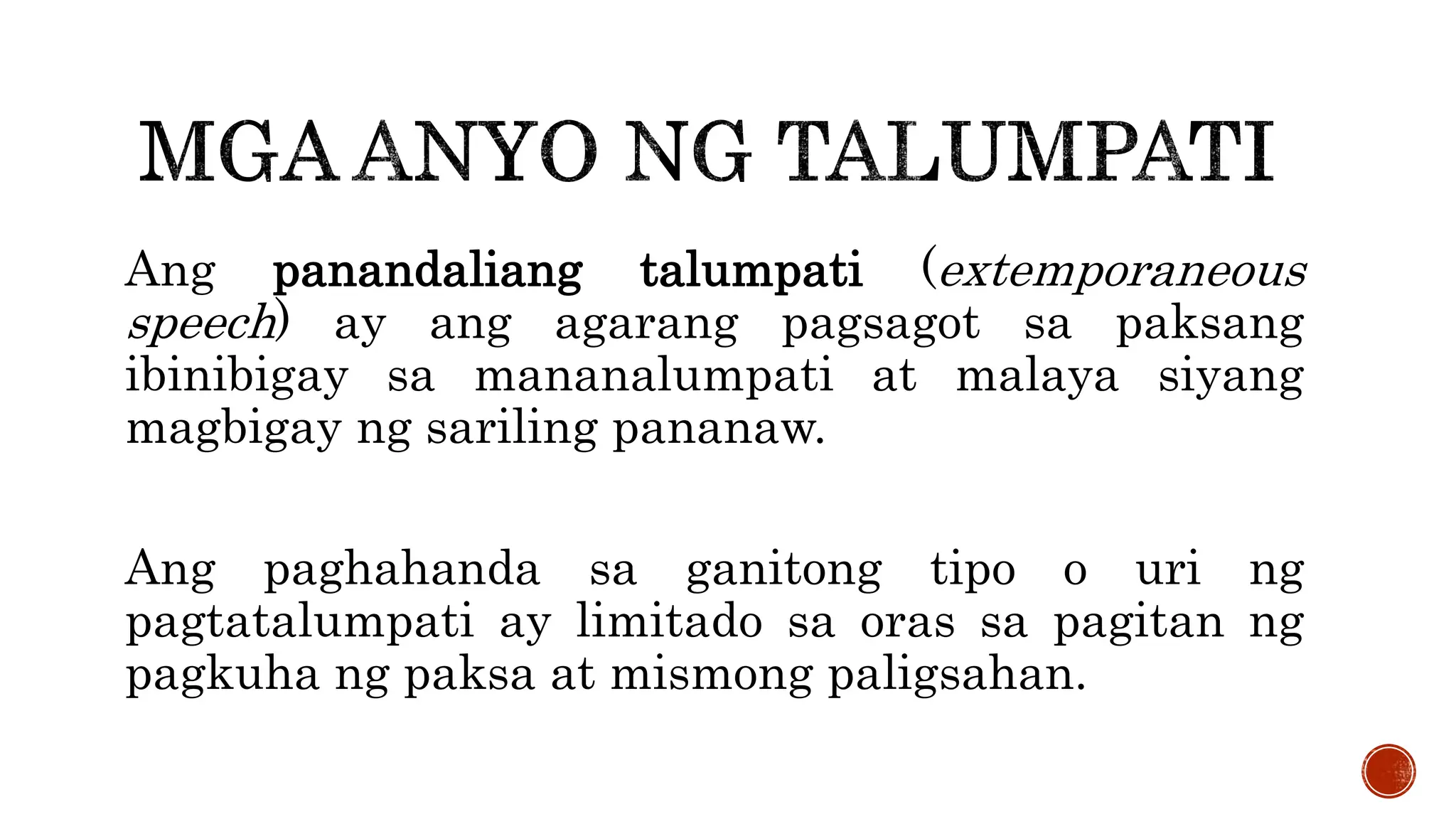 (TALUMPATI) Talumpati for grade 10... Talumpati ppt. | PPTX