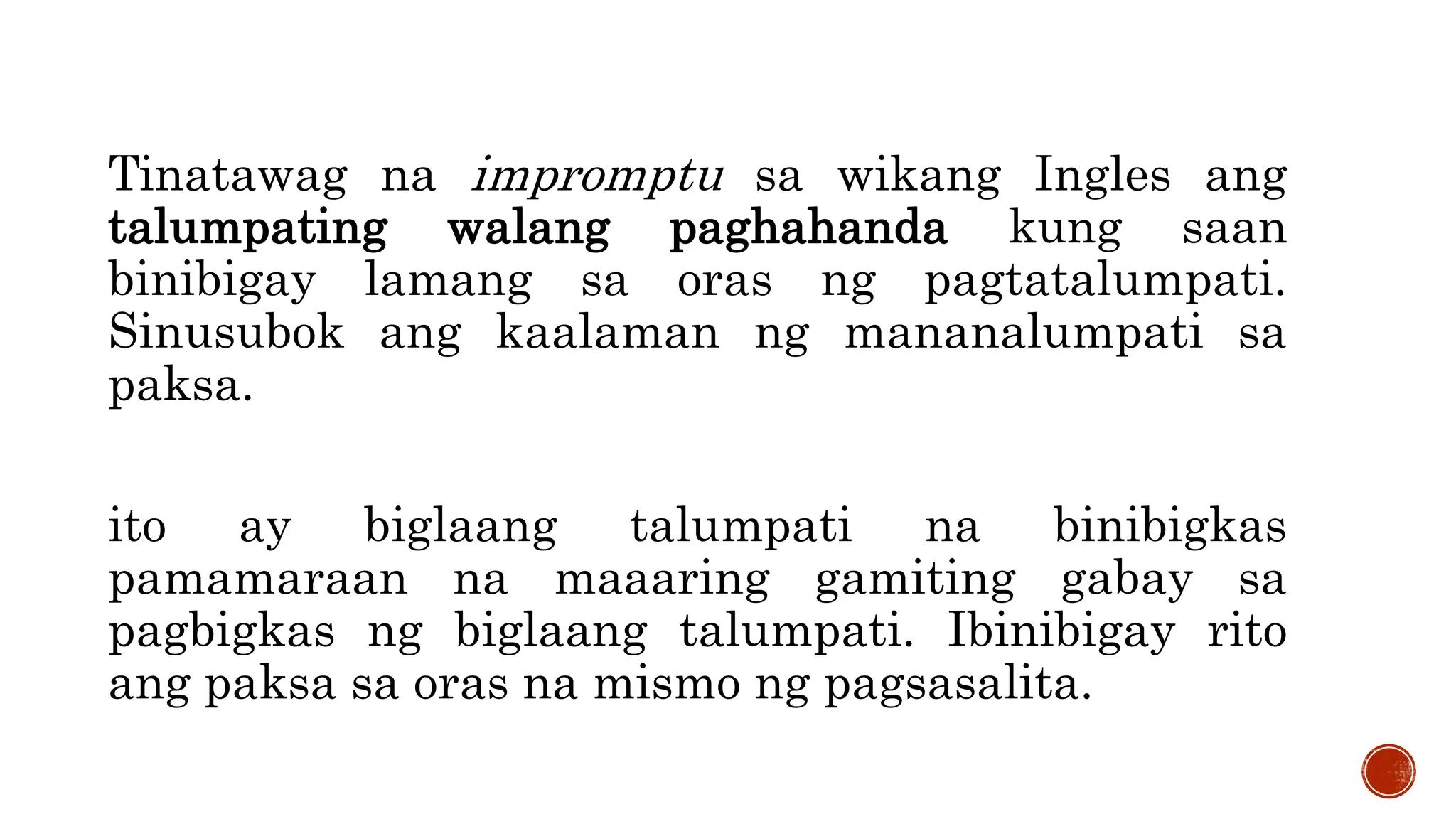(TALUMPATI) Talumpati for grade 10... Talumpati ppt. | PPTX