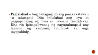 (TALUMPATI) Talumpati for grade 10... Talumpati ppt. | PPTX