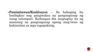 (TALUMPATI) Talumpati for grade 10... Talumpati ppt. | PPTX