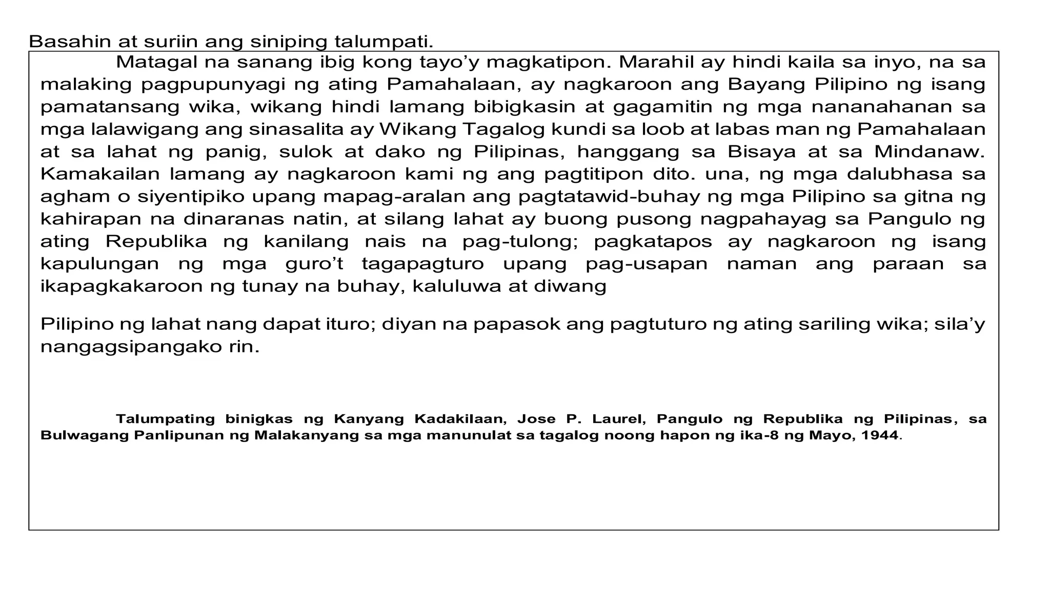 Filipino Piling larang -akademikong sulatin-talumpati | PPTX