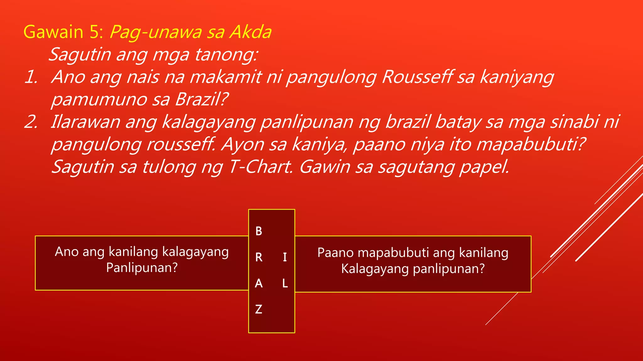 Talumpati ni Dilma Rousseff | PPTX