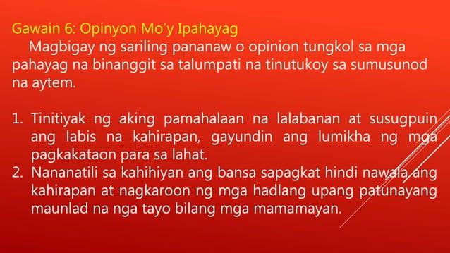 Talumpati ni Dilma Rousseff | PPTX