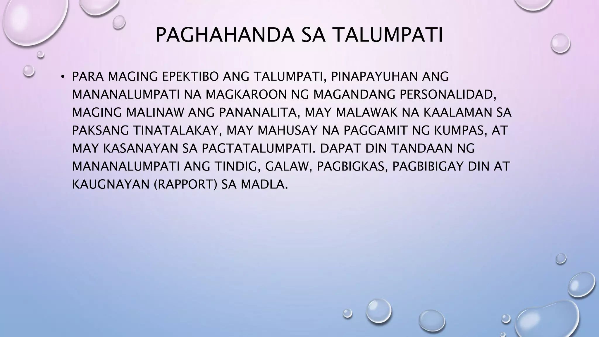 Talumpati | PPTX