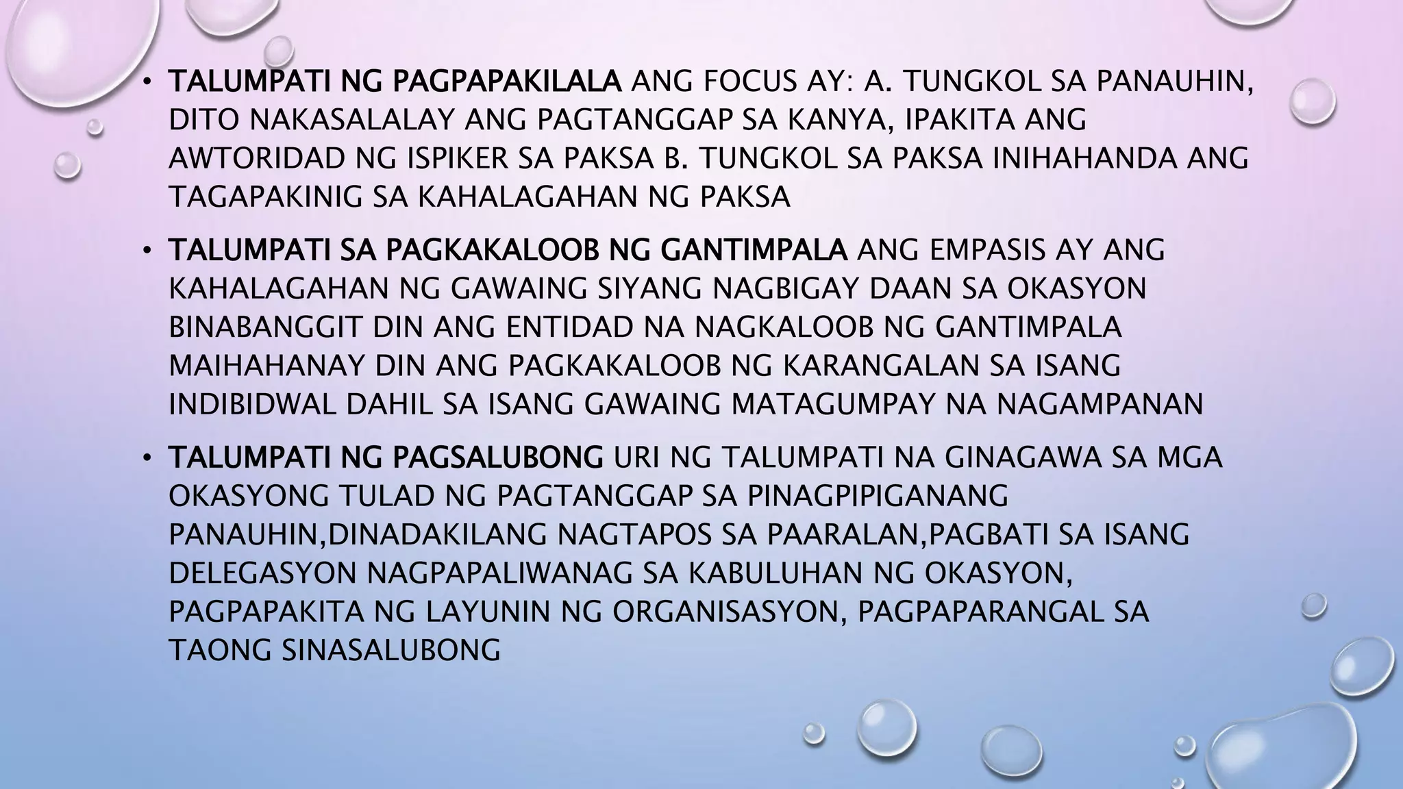 Talumpati | PPTX