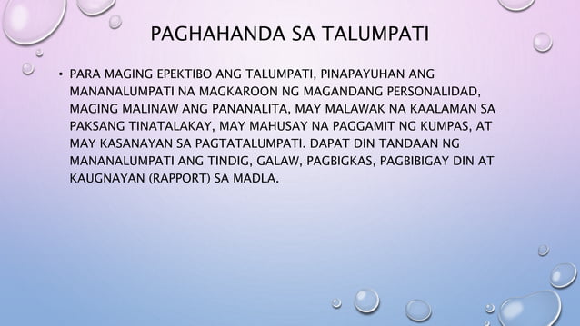 Talumpati | PPTX