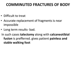 Talus body fracture management | PPT
